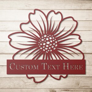 Sunflower Garden Sign, Outdoor Metal Garden Sign Decor, Flower Market ...