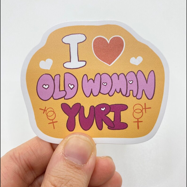 I Love Old Man Yaoi Old Woman Yuri Stickers - Etsy