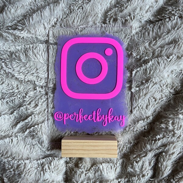 Pink Acrylic Sign - Etsy