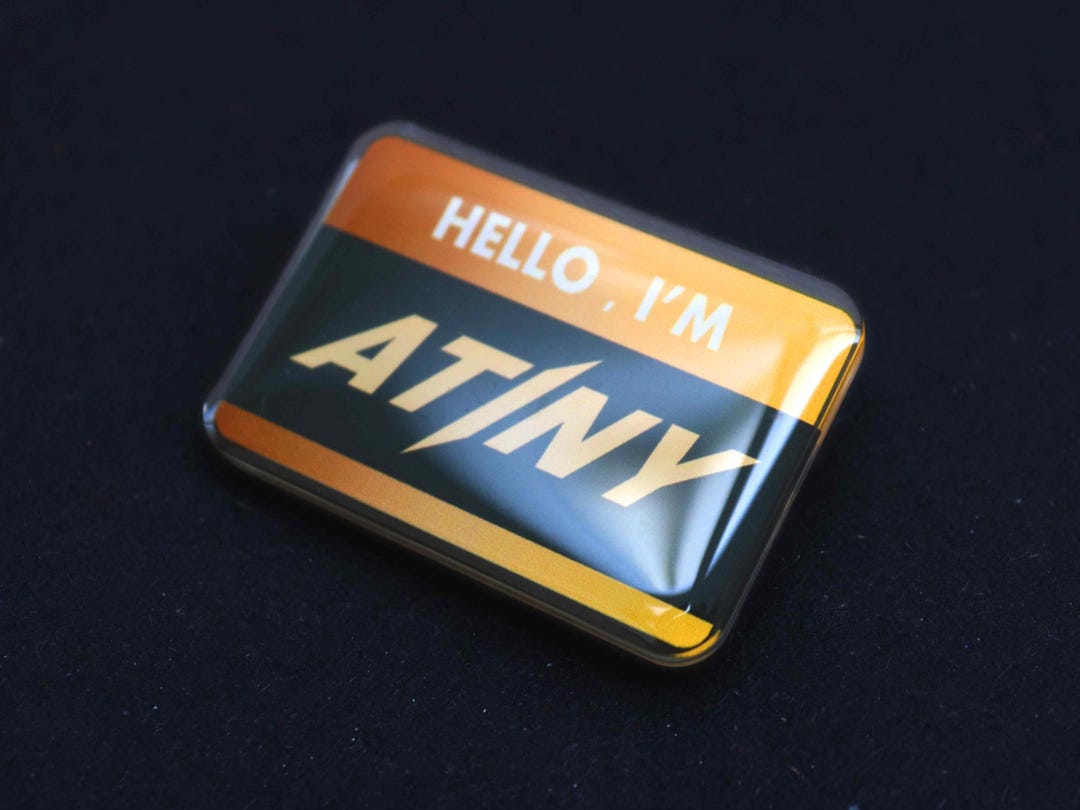 KPOP Fandom Name Tag Pins | ATEEZ ATINY - Etsy