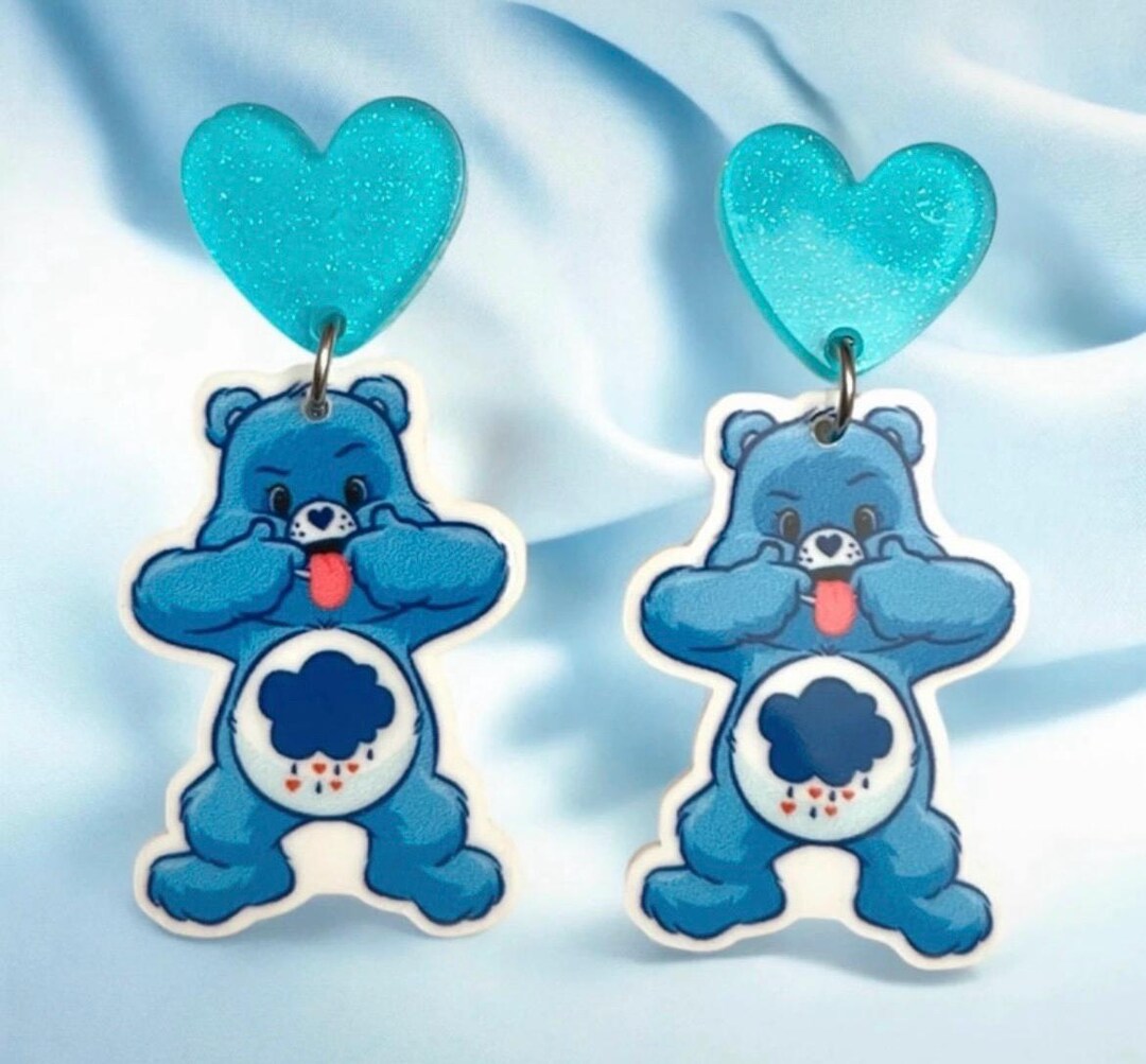 Grumpy Care Bears Earrings - Etsy