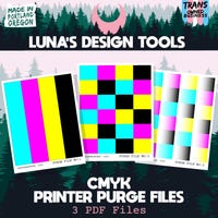 Printer Purge Sheet: CMYK RGB Sublimation (digital Download) - Etsy