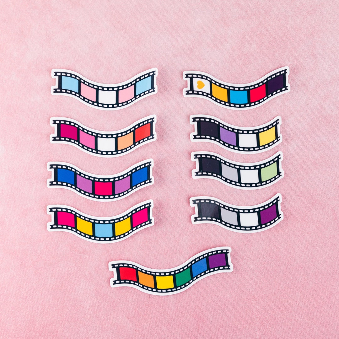 Film Strip Pride Stickers - Film - Filmmaking - 35mm - LGBTQIA - Trans ...