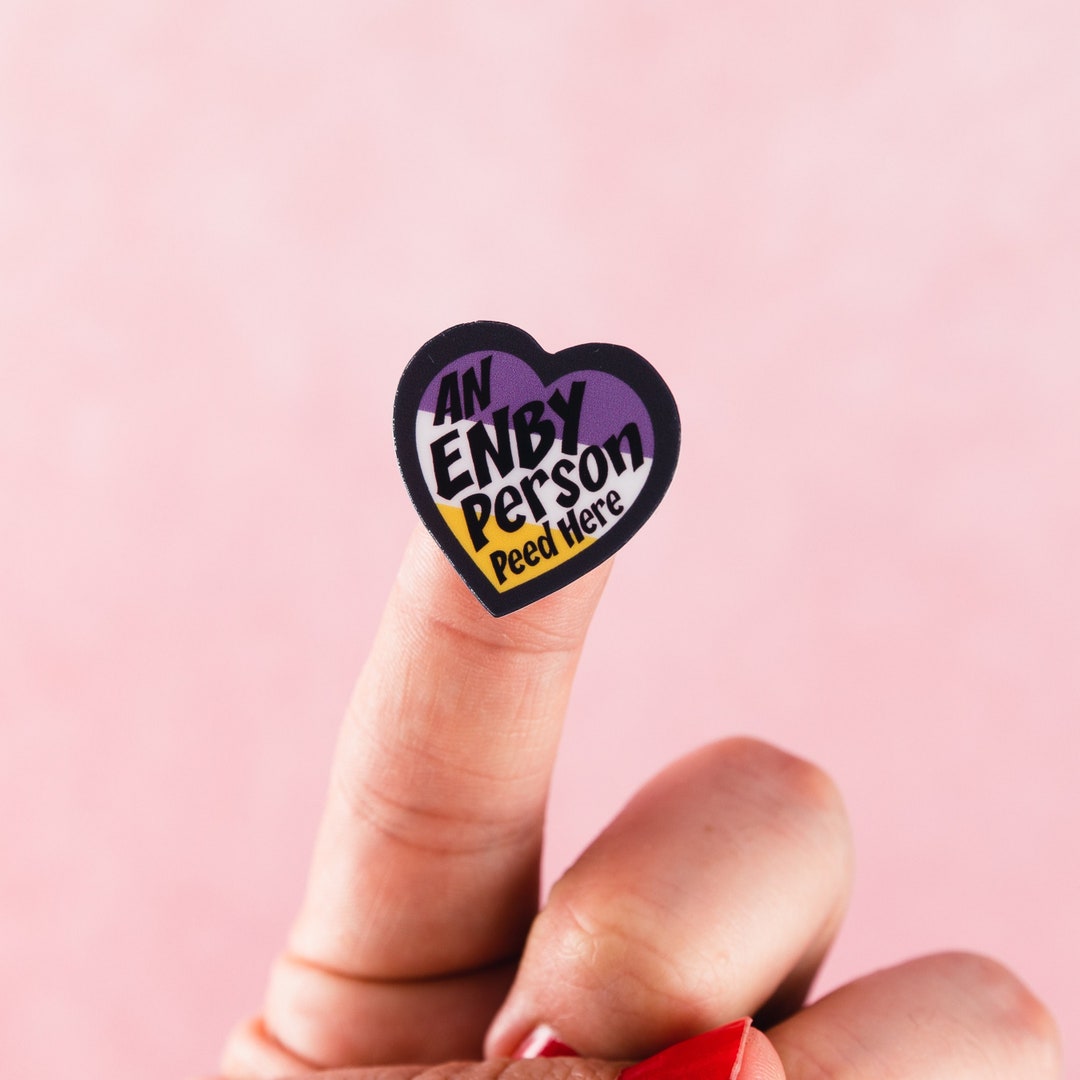 An ENBY Person Peed Here - Sticker Pack of 10/20/50/100 - Non-binary ...