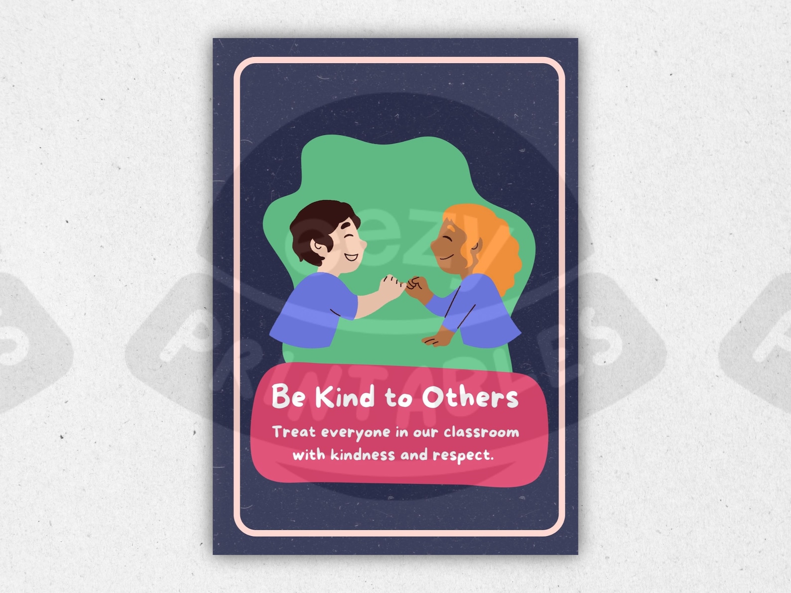 Classroom Rules Printable Set of 6, Classroom Sign, School Print ...