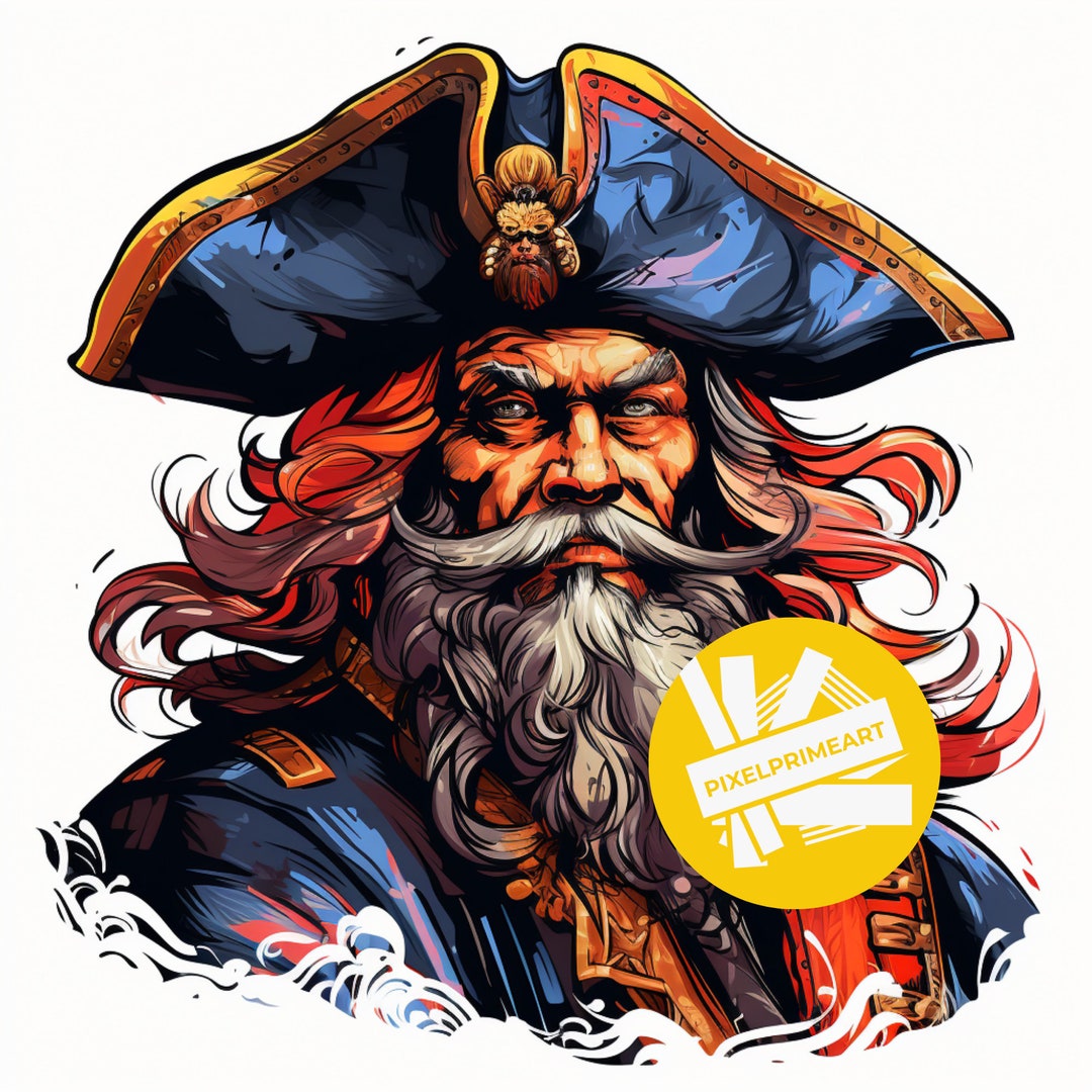 Mystic Pirate Clipart, Printable Clipart, Pirate Clipart, High Quality ...