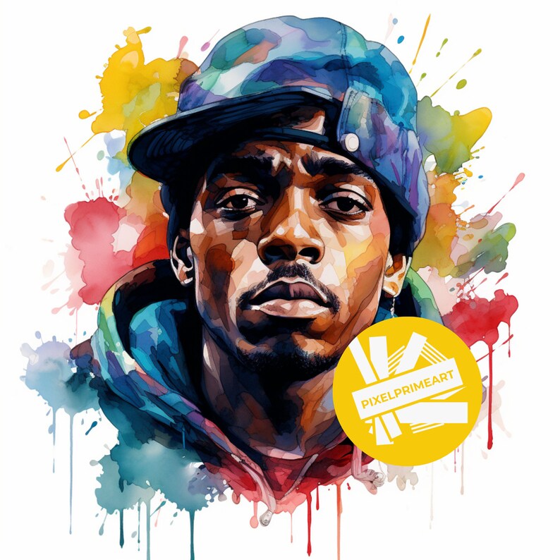 Watercolor Rap Clipart, Printable Watercolor Clipart, Rap Clipart, High ...