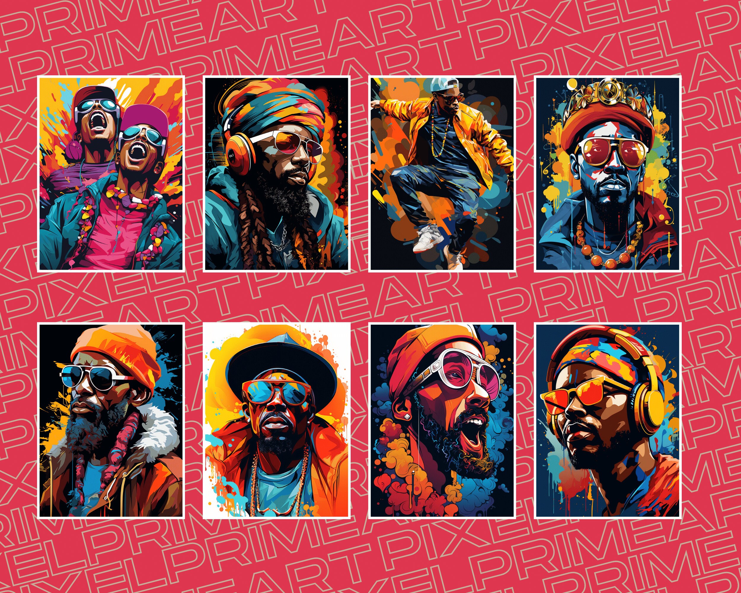 1000 Hip Hop & Rap Cliparts, Printable Clipart, Rap Clipart, High ...