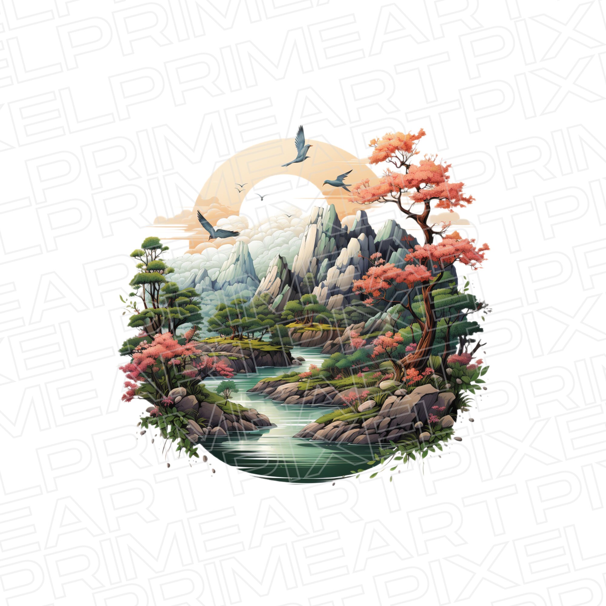 10 Nature-inspired Pixel Art Clipart, High-resolution Digital Designs ...