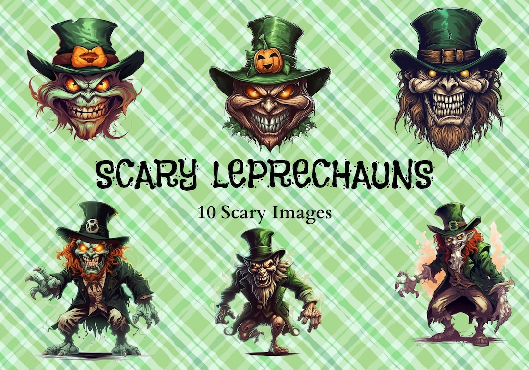 Scary Leprechauns Clipart Bundle 10 Pngs 10inx10in - Etsy