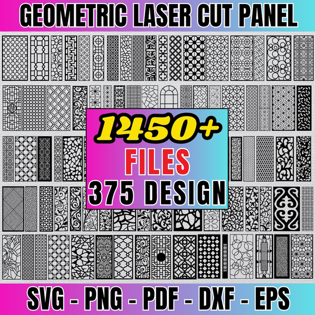 Geometric Laser Cut Panels, Laser Cut Panels Svg, Panel Collection ...