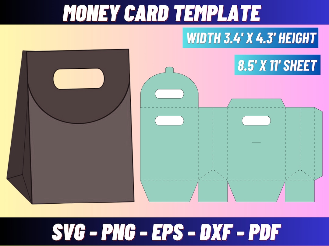 Gift Bag Template, Gift Bag Svg, Favor Box Svg, Birthday Gift Bag ...