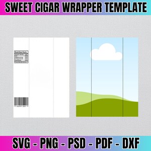 Editable Cigar Wrapper Template, SVG, Canva, Cricut (digital Download ...