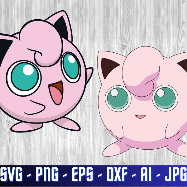 Jigglypuff Svg - Etsy