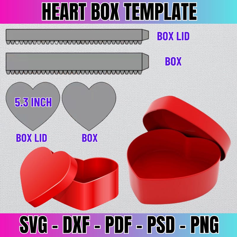 Heart Shaped Boxes Favors - Etsy