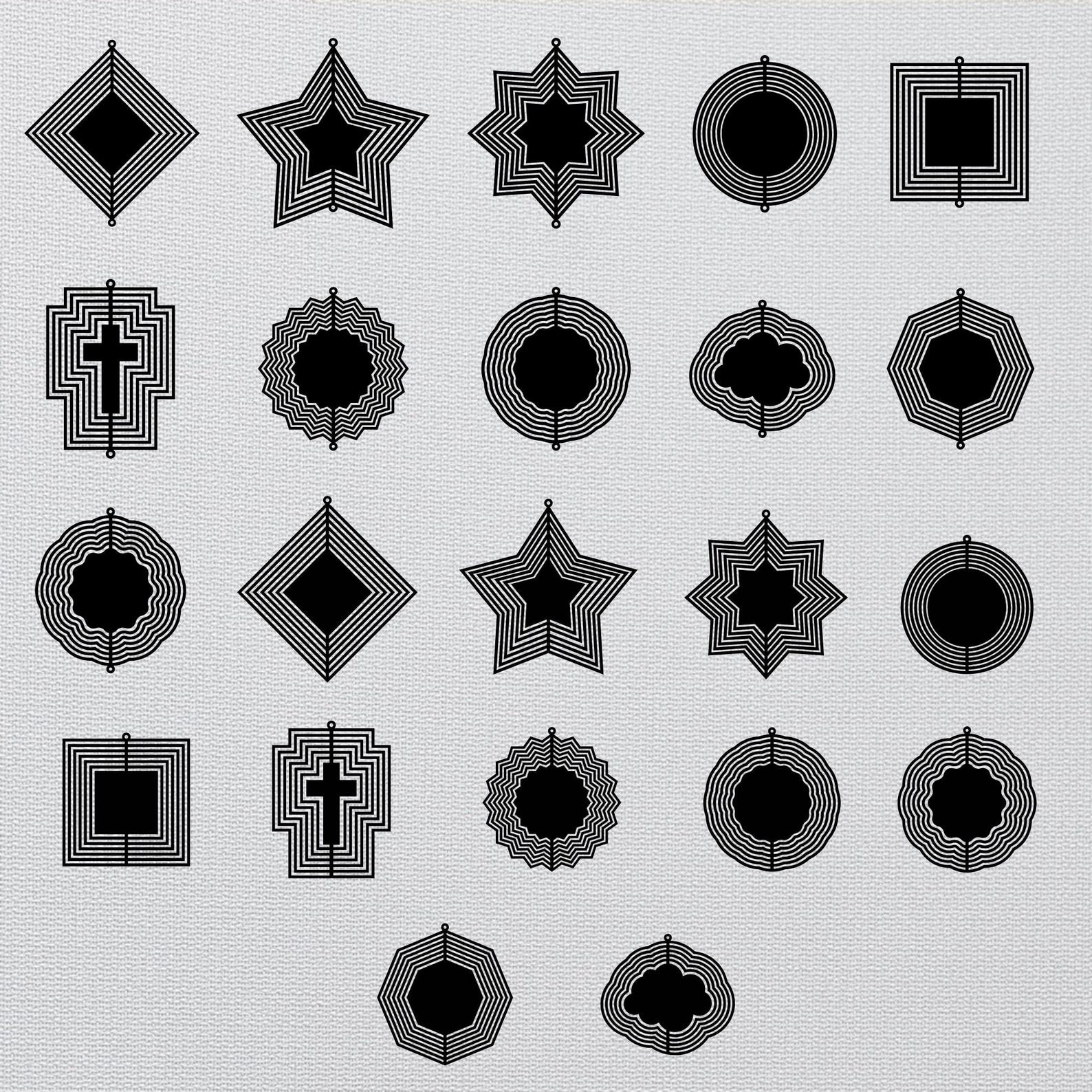 Wind Spinner, Wind Spinner Template, Wind Spinner Svg Template, Wind ...