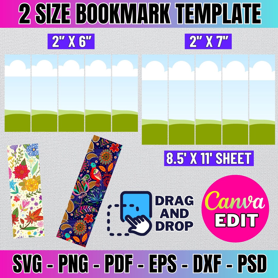 Bookmark Svg, Bookmark Template Bundle, Bookmark Label Tags, Bookmark ...