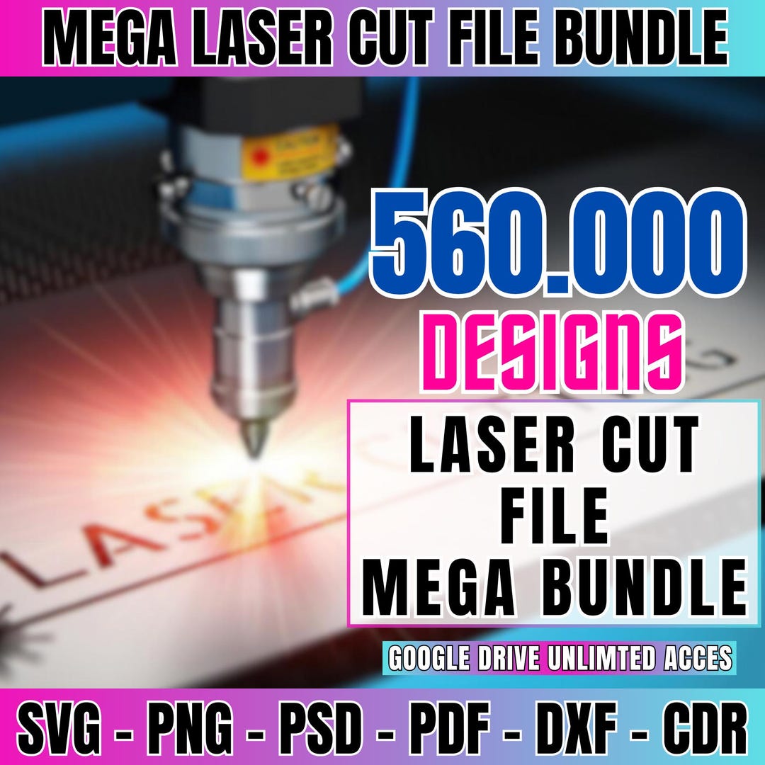 560.000 Mega Laser Cut Bundle, Laser Cut File, Engraving Patterns ...