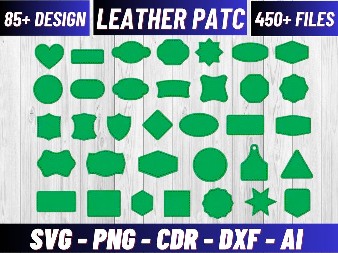 Leather Patch Svg, Leather Laser Cut Files, Leather Patch Png, Laser ...