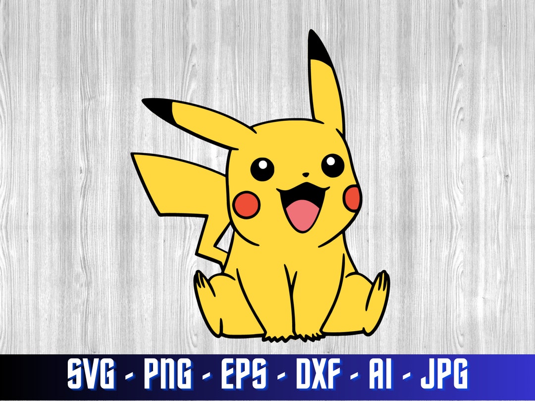 Pikachu Svg , Pikachu Png , Pokemon Cricut Vector Bundle , Pikachu DIY ...
