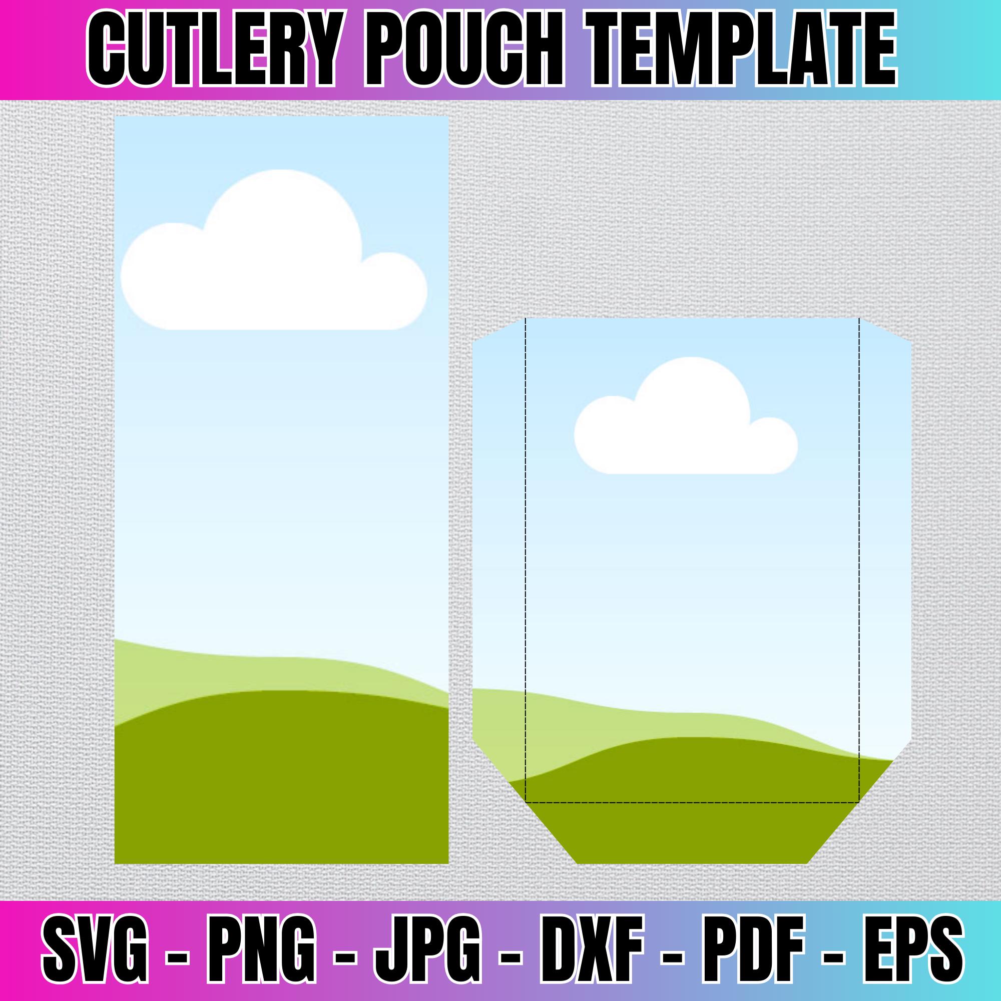 Cutlery Pouch Template, Cutlery Set Template, Cutlery Paper Holder ...