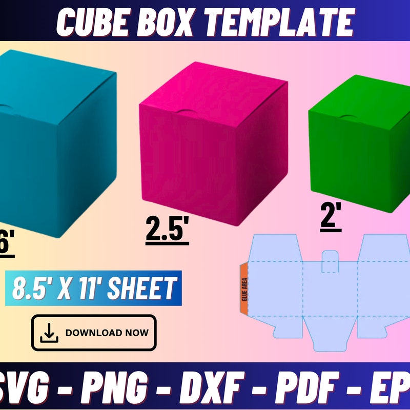 Box Template - Etsy