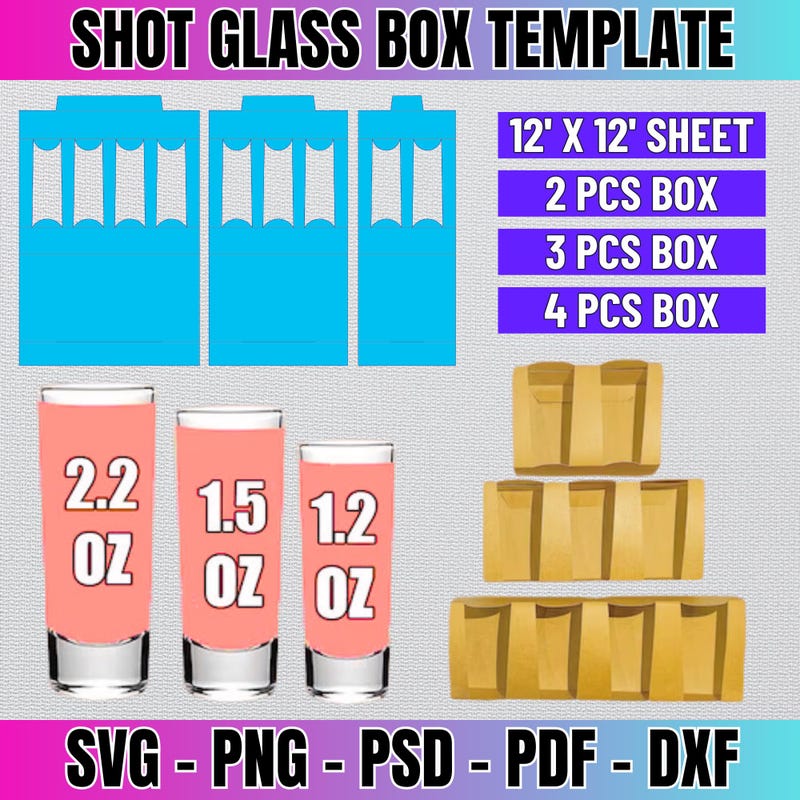 Shot Glass Box - Etsy