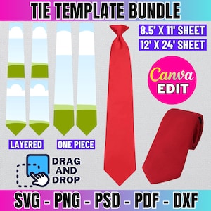Tie Svg, Tie Template, Tie Sublimation Template, Tie Template Svg, Mens ...