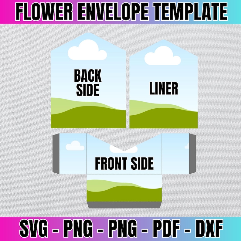 Flower Envelope Box Template: DIY Packaging (digital Download) - Etsy
