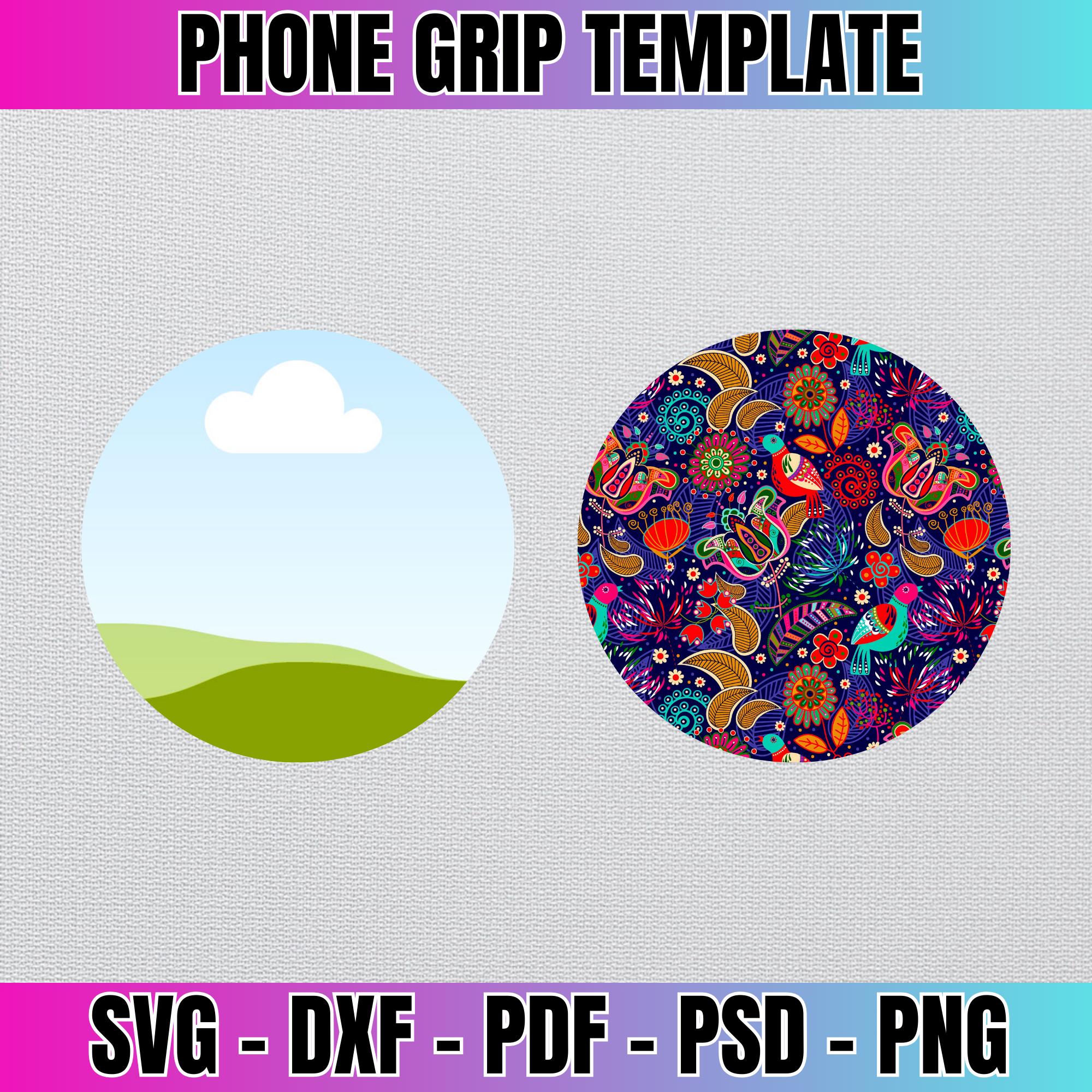 Phone Grip Template: Sublimation Design, SVG, PNG (digital Download) - Etsy