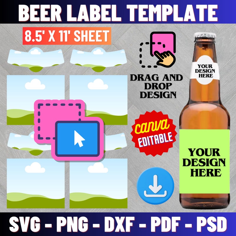 Neck Label Template - Etsy