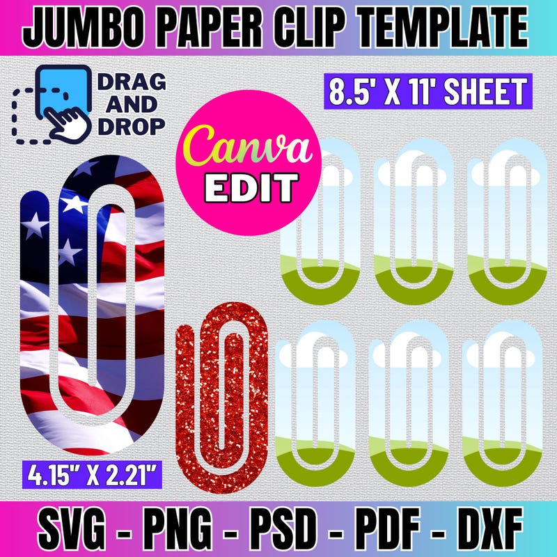 Paperclip Bookmark - Etsy