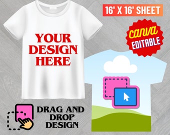 All Over T-shirt Template, T-shirt Design Template, All Over T-shirt ...