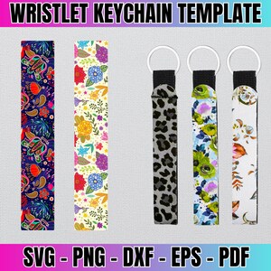 Wristlet Keychain Sublimation Template, Wrist Fob Template, Neoprene ...
