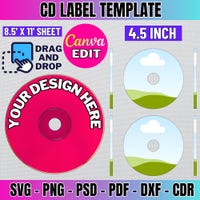 Cd Label - Etsy