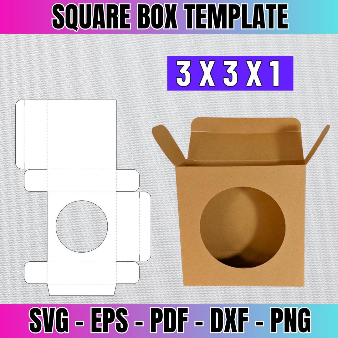Box Svg, Rectangular Box Svg, Soap Box Svg, Square Box Template Svg ...