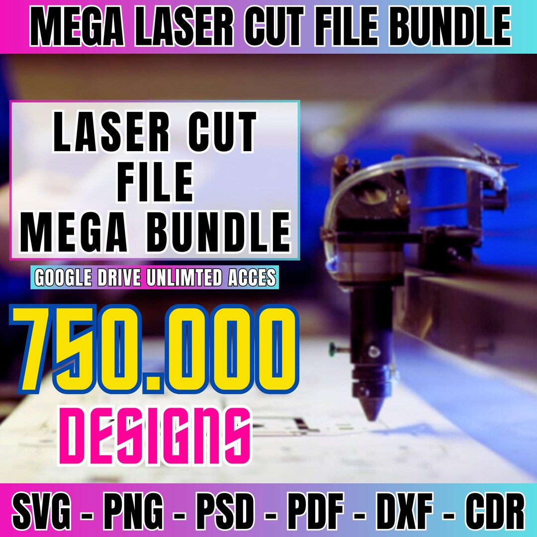 750.000 Mega Laser Cut Bundle, Laser Cut File, Engraving Patterns ...