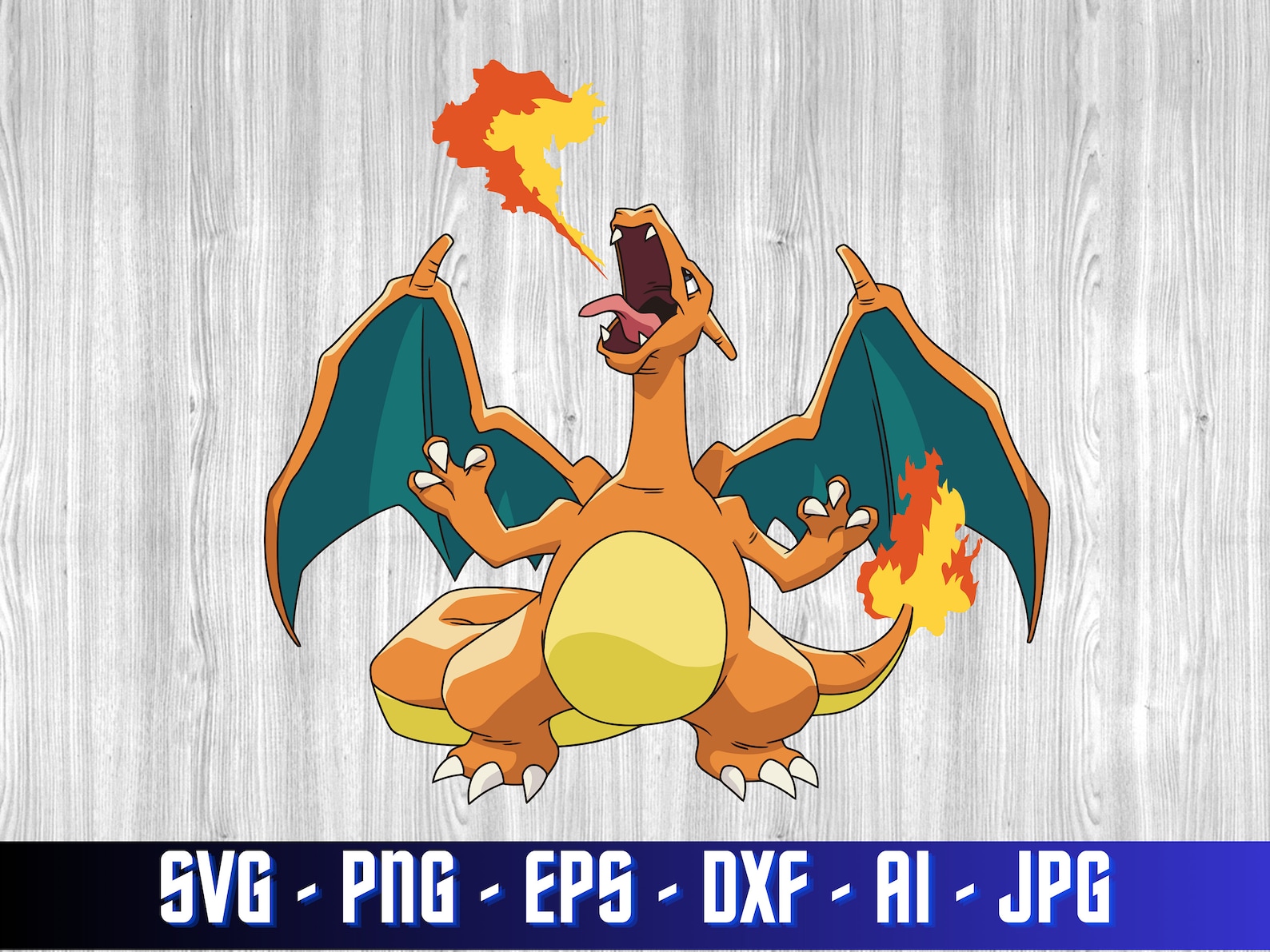 Charizard Svg Charizard png Pokemon Cricut Vector Bundle - Etsy México