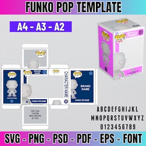 Caja funko pop svg - Etsy España