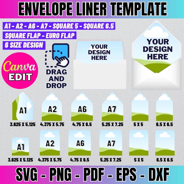 Custom Envelope Liners - Etsy