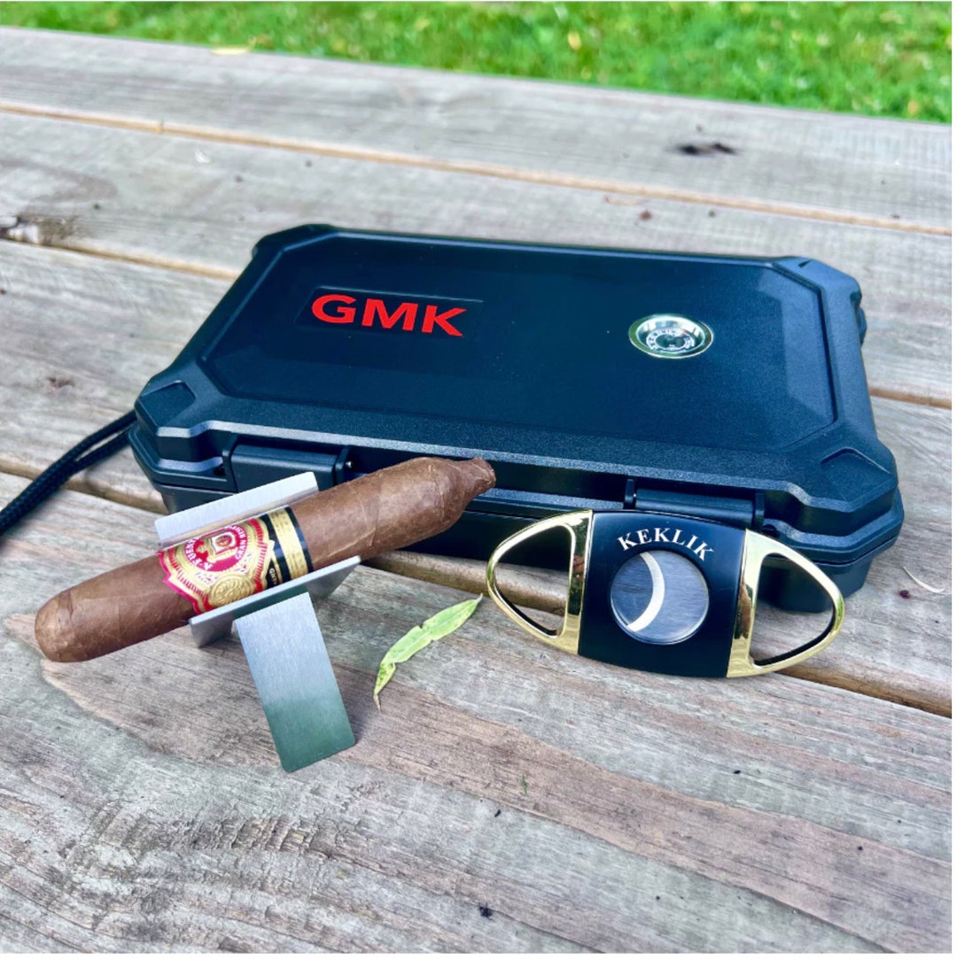 Cigar Case, Compact Humidor, Personalized Travel Humidor, Travel ...