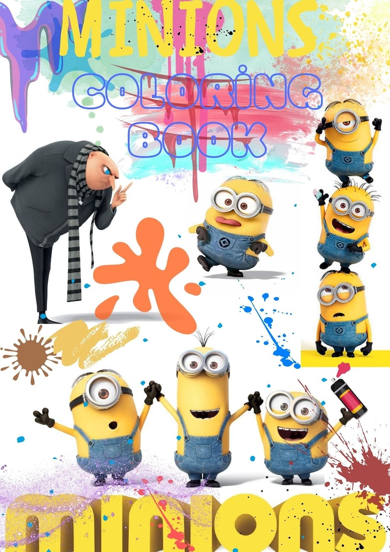 Minions Coloring Book - Etsy