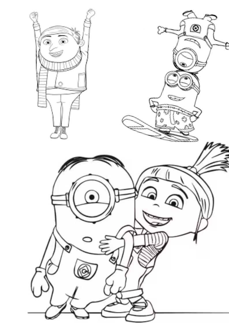 Minions Coloring Book - Etsy