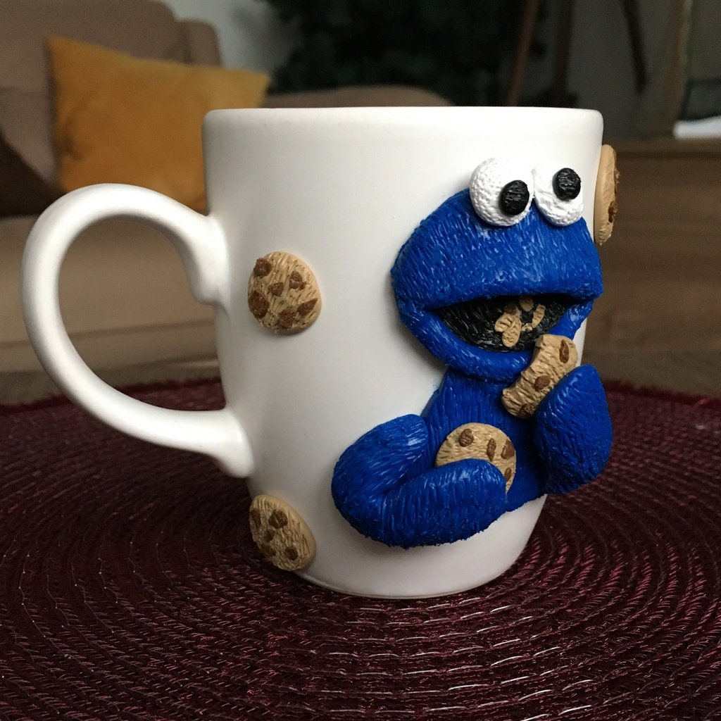 Cookie Monster 3D Design Cup - Etsy