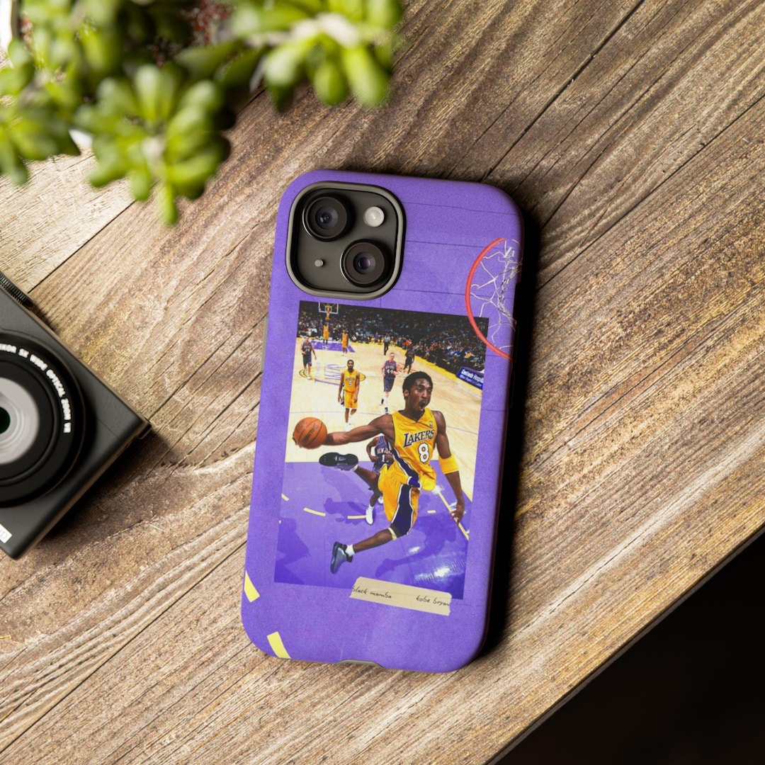 Kobe Bryant Custom NBA Basketball Phone Case Fit for iPhone 16, 16 Pro ...