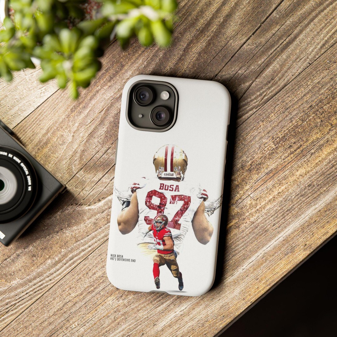 Nick Bosa Custom NFL 49ers Tough Football Phone Case for iPhone 16 ...
