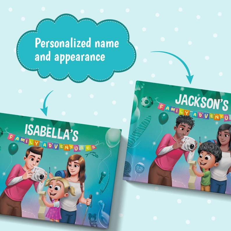 Personalized Family Adventure Story Book, Custom Hardcover Gift - Etsy
