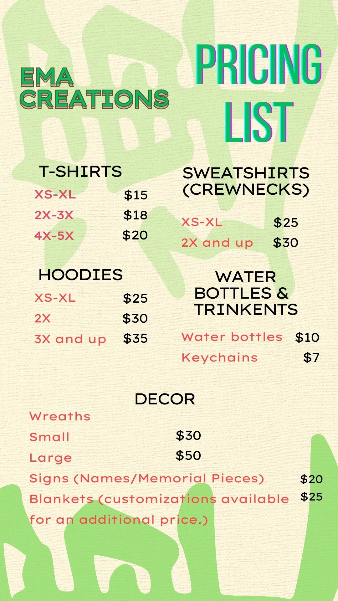 EMA Creations T-shirts and More - Etsy