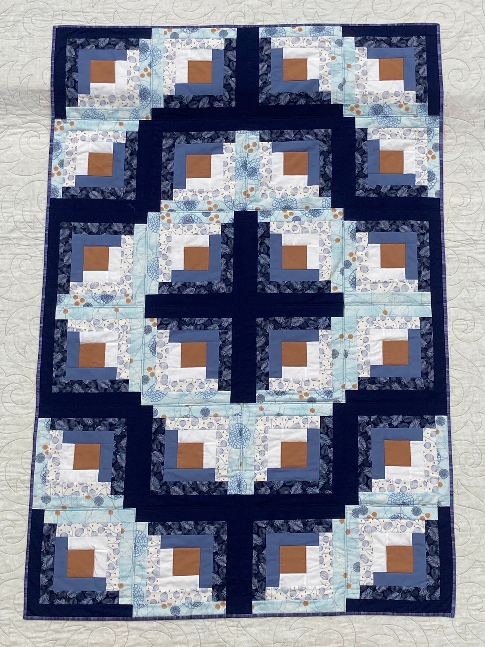 Fabulous Modern Log Cabin Quilt Pattern Pdf. Easy Sewing, Starter ...