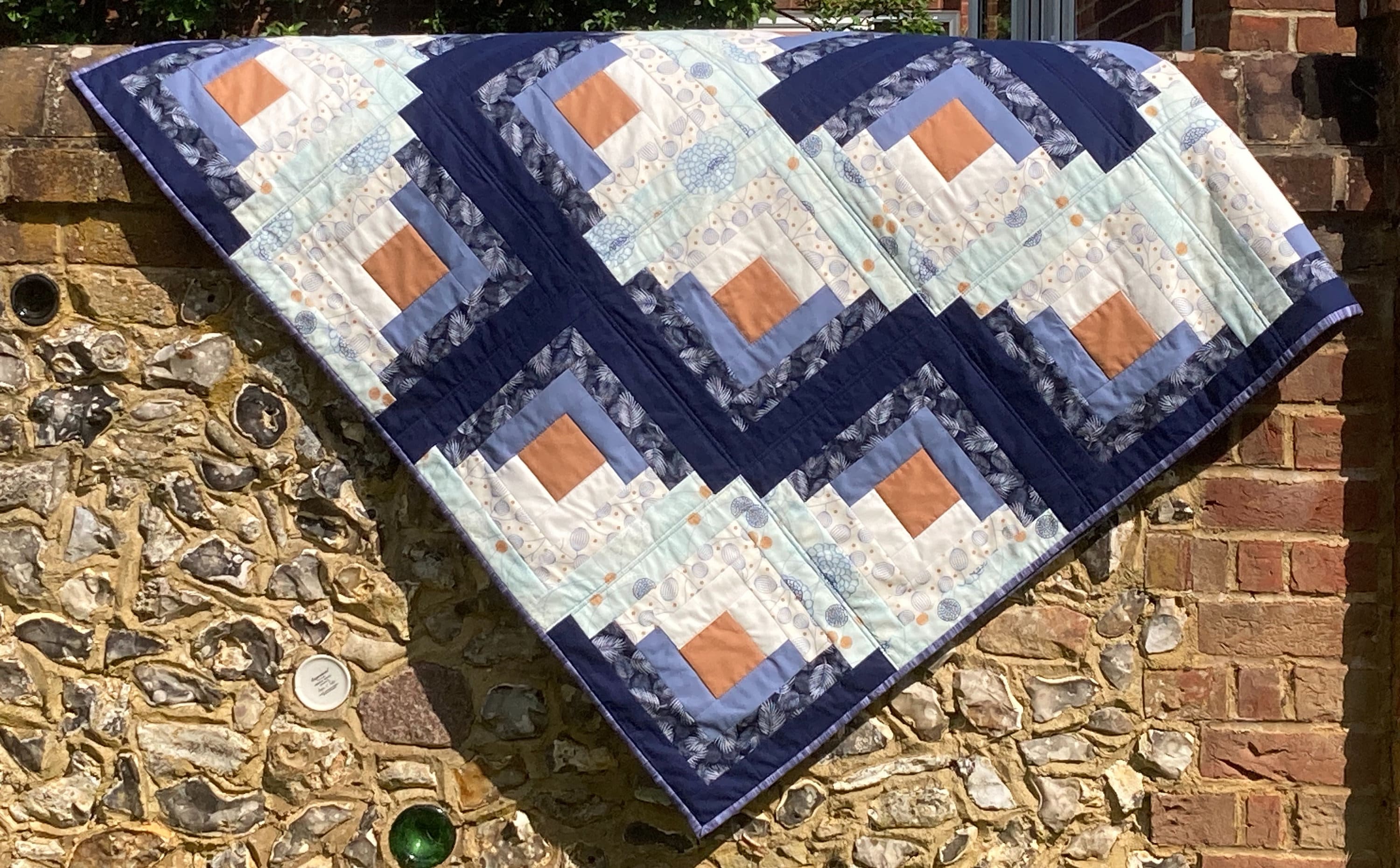 Modern Log Cabin Quilt Pattern Pdf. Easy Sewing, Starter Instructions ...